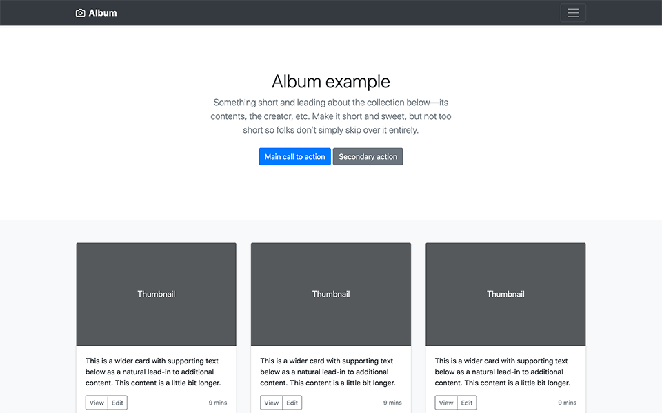Примеры · Bootstrap v5.3
