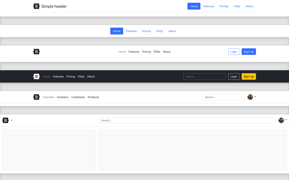 Примеры · Bootstrap v5.3